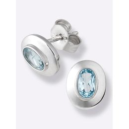 Paar Ohrstecker Lady, wei&szlig;gold 375, Ohrringe, Damen