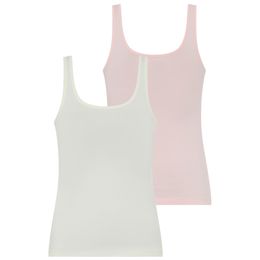 Tanktop HUGO UNDERWEAR, Damen, Gr. L, open pink 699, Jersey, Obermaterial: 95% Baumwolle, 5% Elasthan, tiefer Rundhals, Tops Tanktop, Rundhals