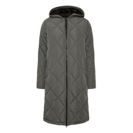 Schneejacke oxmo "Steppmantel OXStanca", Damen, Gr. M, grau (pewter), Obermaterial: 100% Polyester PES., M&auml;ntel Schneejacke