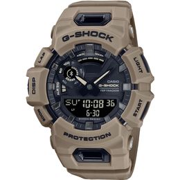 Smartwatch Casio G-SHOCK "GBA-900", braun (hellbraun, hellbraun), Smartwatches, Herren, Smartwatch, Armbanduhr,Herren,Bluetooth,Schrittz&auml;hler,digital, bis 20bar wasserd.