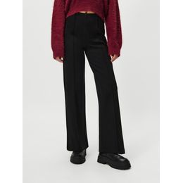 Schlupfhose LEGER "Valentine, LeGer by Lena Gercke", Damen, Gr. 38, N-Gr, schwarz, Web, Obermaterial: 60% Viskose, 35% Nylon, 5% Elasthan, Hosen Schlupfhose, mit Bundfalte, ohne Verschluss