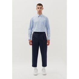 Chinohose STUDIO SEIDENSTICKER "Studio", Herren, Gr. 52, Normalgr&ouml;&szlig;en, blau (navy), 60% Polyester, 25% Wolle, 15% Viskose, unifarben, Hosen Chinohose