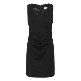 Midikleid Kaffe "Kleid Sara", Damen, Gr. XL, N-Gr, schwarz (schwarz deep), Obermaterial: 80% Polyester PES. 17% Viskose CV. 3% Elasthan EL., Kleider Midikleid