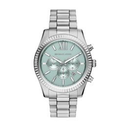 Chronograph Michael Kors "Lexington", edelstahlfarben, Armbanduhren, Herren, Chronograph, Quarzuhr, Armbanduhr, Herrenuhr, Edelstahlarmband, analog, Tag