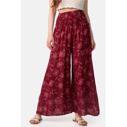Palazzohose PAIGH, Damen, Gr. M, EURO-Gr&ouml;&szlig;en, rot, 100% Viskose, gebl&uuml;mt, lang, Hosen Palazzohose, mit hohem Bund