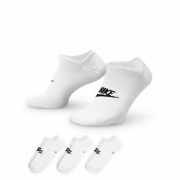 Sportsocken Nike "U NK NSW EVERYDAY ESSENTIAL NS", Damen, Gr. L (42/45), wei&szlig; (wei&szlig;, schwarz), Obermaterial: 98% Polyester, 2% Elasthan, Socken Sportsocken, f&uuml;r sportliche Aktivit&auml;ten, weiches Material, leichtes Design