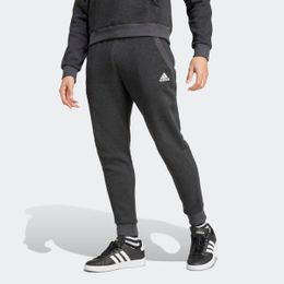 Sporthose adidas Sportswear "SEASONAL ESSENTIALS M&Eacute;LANGE", Herren, Gr. L, N-Gr, schwarz (schwarz melange, normal, gr.), Obermaterial: 70% Baumwolle, 30% Polyester, Hosen Sporthose, f&uuml;r Alltag und sportliche Aktivit&auml;ten, mit Rippb&uuml;ndchen
