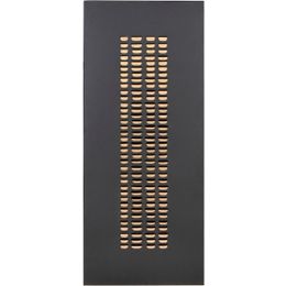 Wanddekoobjekt CASABLANCA BY GILDE "Wandrelief rechteckig Torus schwarz H. 120 cm", schwarz, B:50cm H:120cm T:3,5cm, Metall, Wanddekoobjekte