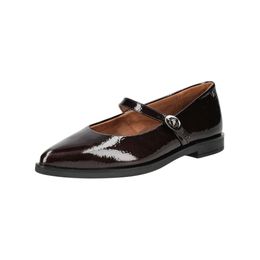 Riemchenballerina Paul Green "Paul Green Ballerinas Leder", Damen, Gr. 41, moro lack, Leder, Schuhe Riemchenballerina