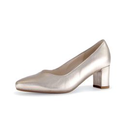 Pumps Gabor "Eleganter Pump", Damen, Gr. 40, gold, Schuhe Pumps