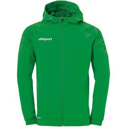 Trainingsjacke Uhlsport "Kapuzenjacke GOAL 25 EVO WOVEN HOOD JACKET", Herren, Gr. M, gr&uuml;n (gr&uuml;n, lagune), Obermaterial: 88% Polyester Pol. recyc.. 12% Elasthan EL., Jacken Trainingsjacke