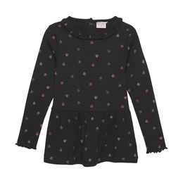 Longsleeve Minymo "Longsleeve MITunic", M&auml;dchen, Gr. 110, grau (tap shoe), Obermaterial: 95% Baumwolle CO. 5% Elasthan EL., Blusen
