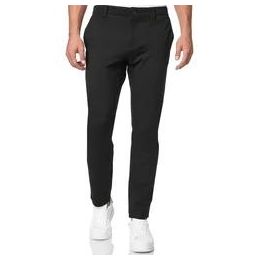 Anzughose INDICODE "INRoedekro", Herren, Gr. 36, L&auml;nge 32, schwarz, Web, Obermaterial: 65% Polyester, 35% Baumwolle, unifarben, slim fit kn&ouml;chellang, Hosen Anzughose, gepflegter Look mit gerade geschnittener Beinform