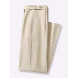 Webhose Classic Basics, Damen, Gr. 48, Normalgr&ouml;&szlig;en, beige (sand), 100% Polyester, unifarben, Hosen