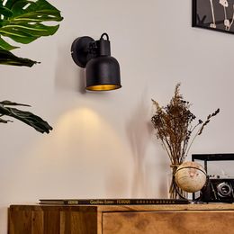 hofstein Juliboy Wandleuchte Schwarz, 1-flammig