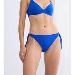 Bikini-Hose Triumph "Summer Twist Tai 01", Damen, Gr. 44, N-Gr, racing blau, Microfaser, Obermaterial: 77% Polyamid, 23% Elasthan, Badehosen Bikini-Hose, Eleganz und Komfort