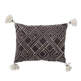 Bloomingville Kissen Bali aus Baumwolle 40 x 30 cm, braun skandinavische Deko Online Shop
