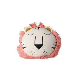 Rice Kinder L&ouml;wenkopf Kissen 40 x 40 x 15 cm &ndash; Pink skandinavische Deko Online Shop