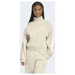 Trainingsjacke Adidas SPORTSWEAR "W STADIUM TT", Damen, Gr. M, crystal linen, sanftes wei&szlig;, Obermaterial: 67% Polyester, 33% Baumwolle, Jacken Trainingsjacke, aus Polyester und Baumwolle, f&uuml;r Erwachsene