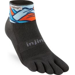 injinji Trail Midweight Mini-Crew Spectrum Bekleidung Unisex schwarz L