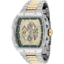 Invicta S1 Rally 50236 Herrenuhr - Quarzwerk - Edelstahl mit goldenem Zifferblatt - 47 mm