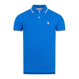 U.S. Polo Assn. Herren Poloshirt aus Baumwolle mit Kontrastdetails