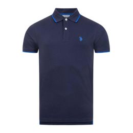 U.S. Polo Assn. Herren Poloshirt aus Baumwolle mit Kontrastdetails