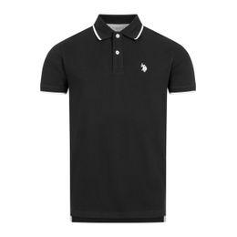 U.S. Polo Assn. Herren Poloshirt aus Baumwolle mit Kontrastdetails
