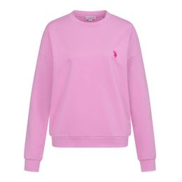 U.S. Polo Assn. Damen Sweatshirt Pullover aus Baumwoll-Stretch