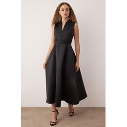Unisex Unifarbenes, &auml;rmelloses, schickes/Nacht-Skaterkleid