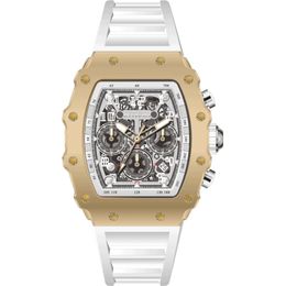 Invicta Racing 69701 Herrenuhr - Quarzwerk - Acryl mit silbernem Zifferblatt - 43 mm