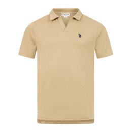U.S. Polo Assn. Herren Poloshirt mit offenem Kragen