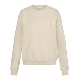 U.S. Polo Assn. Damen Sweatshirt Pullover aus Baumwoll-Stretch