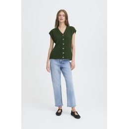 Ichi &Auml;rmellose IHBELABLUE Strickweste Loose fit