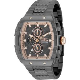 Invicta S1 Rally 50239 Herrenuhr - Quarzwerk - Edelstahl mit grauem Zifferblatt - 47 mm