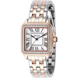 Invicta Angel 50580 Damenuhr - Quarzwerk - Edelstahl mit silbernem Zifferblatt - 28 mm