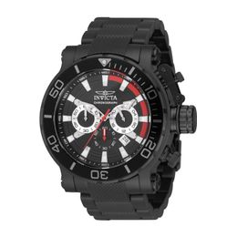 Invicta Coalition Forces 50227 Herrenuhr - Quarzwerk - Edelstahl mit schwarzem Zifferblatt - 52 mm