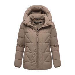 Marikoo Damen Winterjacke Kuschelnasee mit Kapuze und Fleecefutter