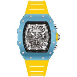Invicta Racing 69694 Herrenuhr - Quarzwerk - Acryl mit silbernem Zifferblatt - 43 mm