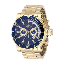 Invicta Coalition Forces 50229 Herrenuhr - Quarzwerk - Edelstahl mit blauem Zifferblatt - 52 mm