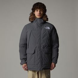 Funktionsparka The North Face "M MCMURDO PARKA", Herren, Gr. XXL, beige (smoked pearl), Fellimitat: 70% Polyacryl, 17% Polyester, 13% Modacryl. Obermaterial: 100% Nylon. Futter: 100% Polyester. Wattierung: 100% Daunen, unifarben, hoch geschlossener Ausschnitt, Jacken, f&uuml;r kaltes Wetter, wasser- und winddicht, mit Daunenwattierung