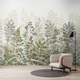 Fototapete SUPERFRESCO EASY "Blatt-Silhouette", gr&uuml;n, H:2,8m L:2,8m, Vlies, Tapeten, Design Tapeten