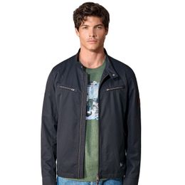 Langjacke Casamoda "Casamoda Jacke uni", Herren, Gr. 3XL, blau (dunkelblau), 100% Polyester, Jacken Langjacke