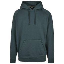 Rundhalspullover Urban Classics "Urban Classics Herren Blank Hoody", Herren, Gr. L, bottlegr&uuml;n, 65% Baumwolle, 35% Polyester, unifarben, loose fit, ohne Ausschnitt, Pullover Rundhalspullover