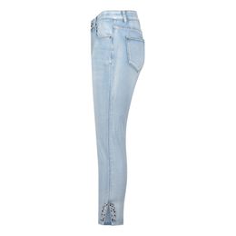 Slim-fit-Jeans Betty Barclay "Damen mit Waschung", Damen, Gr. 36, Normalgr&ouml;&szlig;en, light blau denim, Obermaterial: 56% Baumwolle, 30% Viskose, 12% Polyester, 2% Elasthan, Basic, slim fit, Jeans Slim-fit-Jeans
