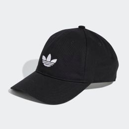 Baseball Cap adidas originals "ADICOLOR CLASSIC TREFOIL", Damen, schwarz, Obermaterial: 100% Baumwolle, Caps, f&uuml;r Erwachsene, sportlicher Stil, aus Baumwolle