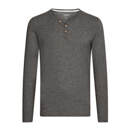 !Solid Rundhalsshirt SOLID "Rundhalsshirt SDVolko", Herren, Gr. L, grau (grau mel), Obermaterial: 60% Baumwolle CO. 40% Polyester PES., Shirts Rundhalsshirt