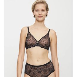 B&uuml;gel-BH Triumph "Amourette Charm", Damen, Gr. 100, Cup E, schwarz, Spitze, Obermaterial: 74% Polyamid, 26% Elasthan, BHs B&uuml;gel-BH, elegante Stretch-Spitze, weich, Cups leicht gef&uuml;ttert
