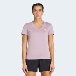 T-Shirt adidas Performance "WE MIN V NK TEE", Damen, Gr. XS, preloved fig, Obermaterial: 93% Polyester, 7% Elasthan, V-Ausschnitt, Shirts T-Shirt