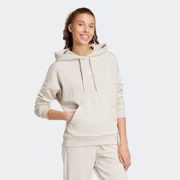 Kapuzensweatshirt adidas Sportswear "W SL FC HD", Damen, Gr. S, wonder alumina, wei&szlig;, Obermaterial: 70% Baumwolle, 30% Polyester, normal, Rundhals, angesetztes B&uuml;ndchen, Sweatshirts